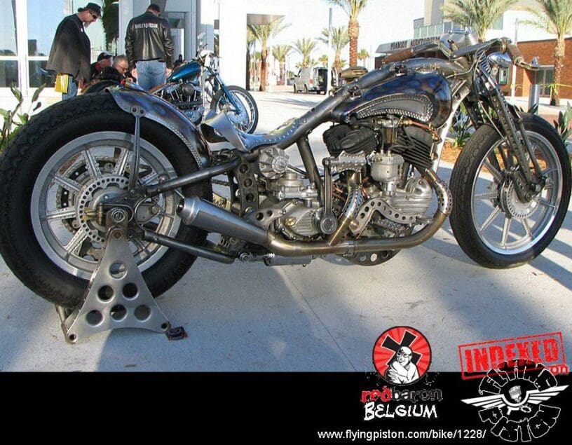 Burning Steel built by Red Barron Choppers Belgium of Belgium